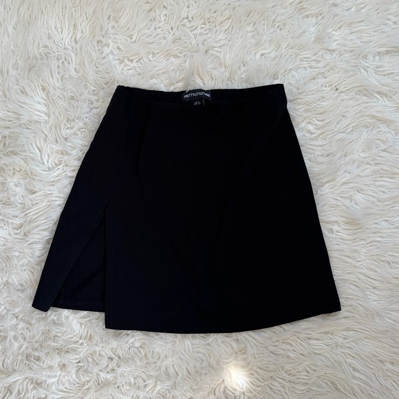 PrettyLittleThing | Skirts | Prettylittlething Black Mini Skirt | Poshmark
